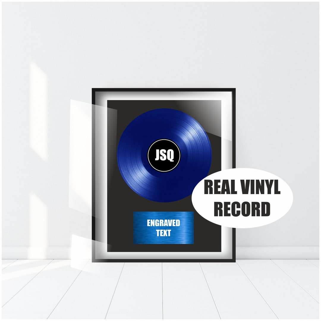 Personalised Vinyl Record Gift for Music Lover Vinyl Record Plaque ...