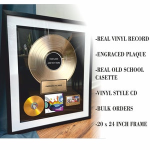 Personalized 12 Inch Vinyl Record Display for Music Lovers - Custom ...