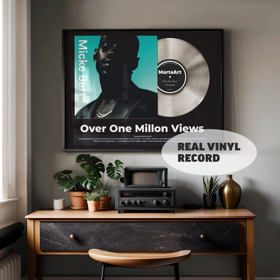 Personalized Platinum Record Gift – Custom Vinyl Music Plaque for Best ...