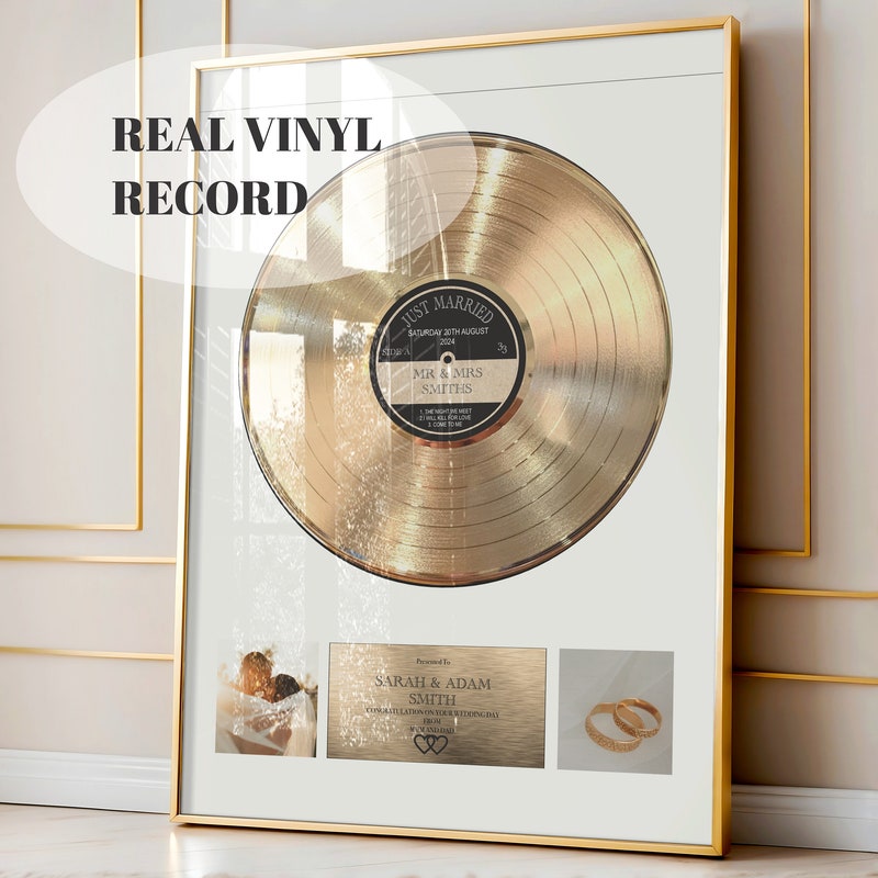 12 in Gold Vinyl Record - Etsy