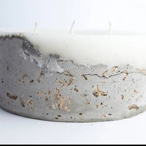 Personalized Cement Candle - Handmade Soy Candles for Room Decor ...