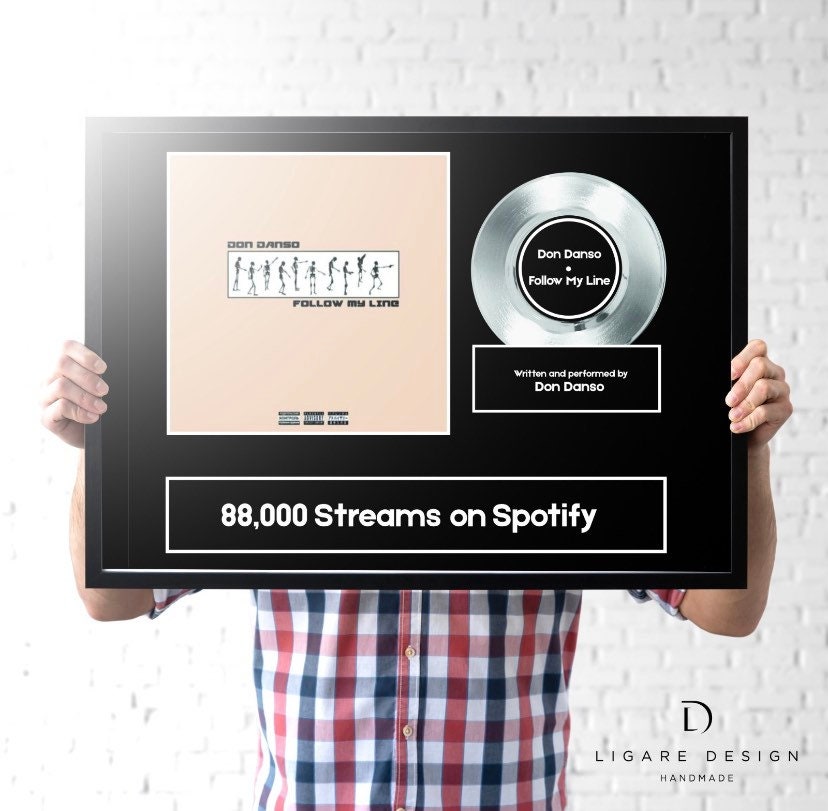 Personalised Music Award Custom Music Plaque Music Streaming | Etsy