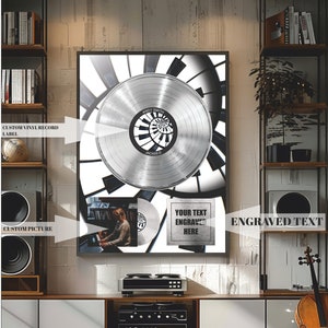Custom Music Plaque Vinyl Record Living Room Decor - Personalized Vinyl ...