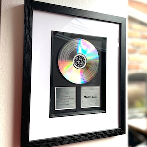 Platinum Vinyl Record Custom Music Plaque - Engraved Wedding Song Gift ...