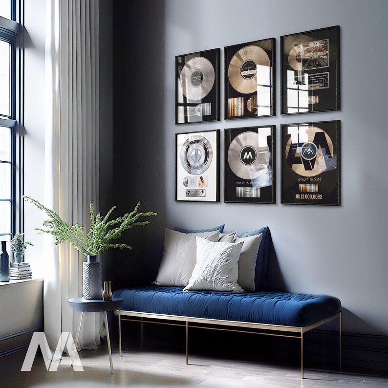 Personalized Music Plaque Gift for Musician - Gold Award Plaque With ...