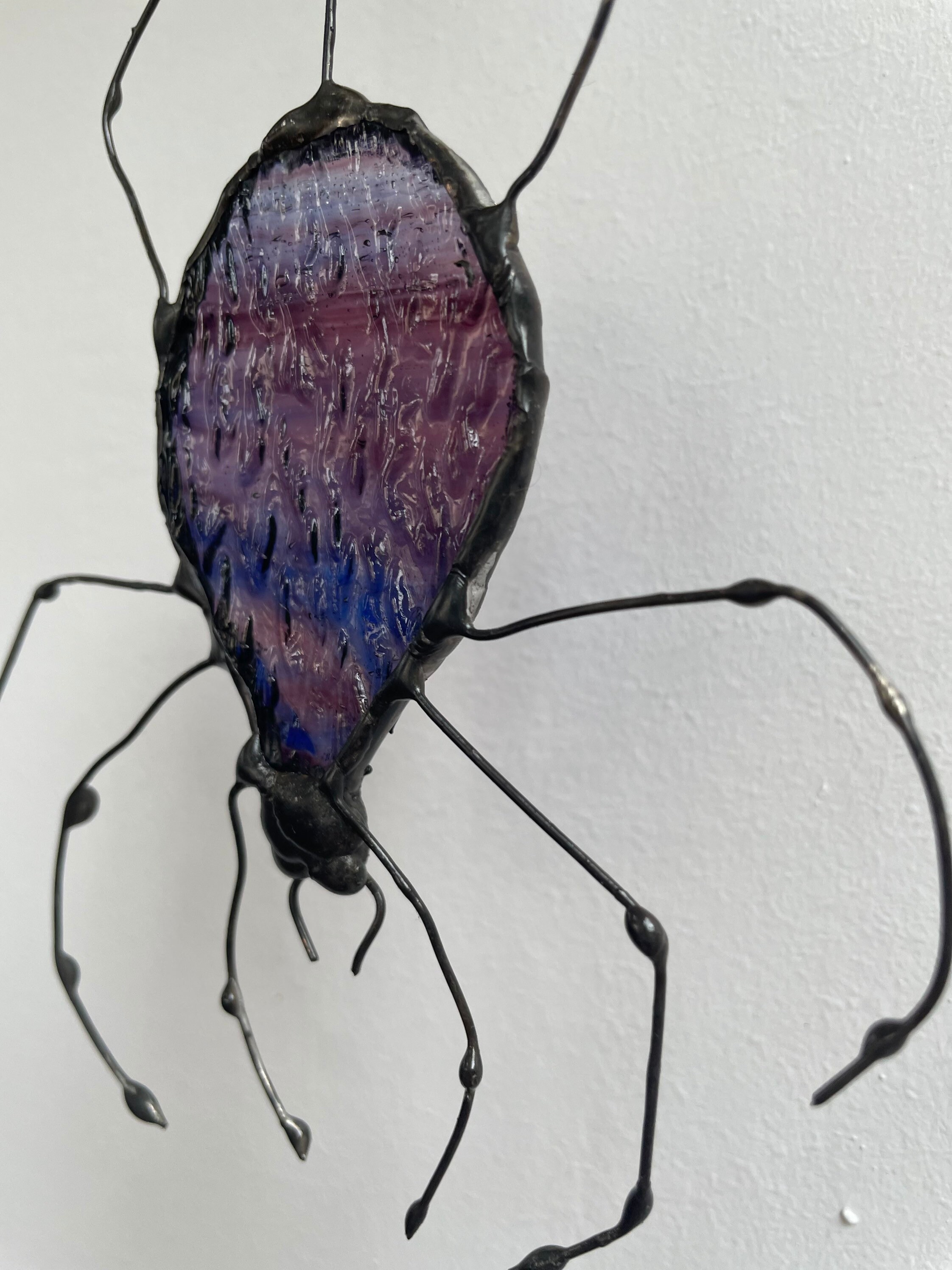 Stained Glass Spider Stained Glass Window Hangings Spider - Etsy