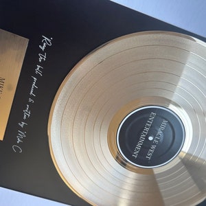 Gold Vinyl Record Anniversary Gift for Couple - Custom Vinyl Record ...