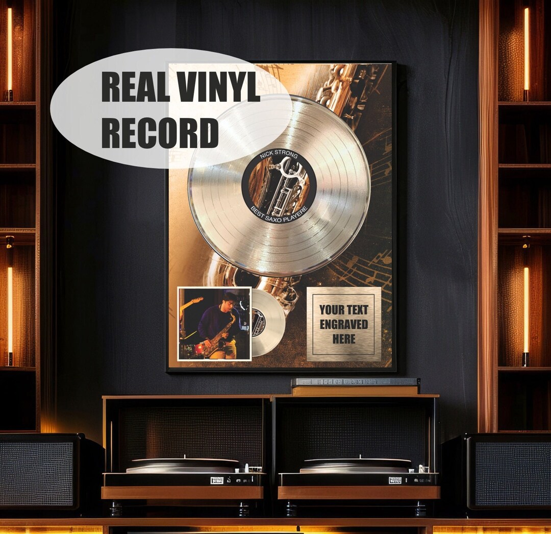 Custom Music Plaque for Bedroom Decor - Personalized Vinyl Records With ...