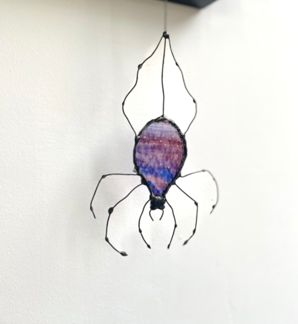 Stained Glass Spider Stained Glass Window Hangings Spider - Etsy