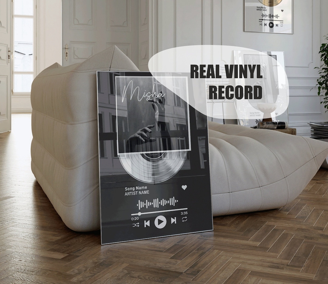 Personalized Music Plaque for Music Gift - Custom Vinyl Record Best Man ...