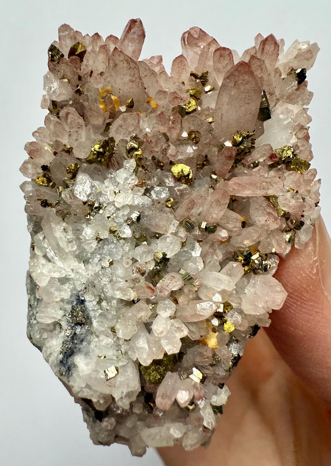 Red Hematite Included Quartz With Pyrite - Etsy