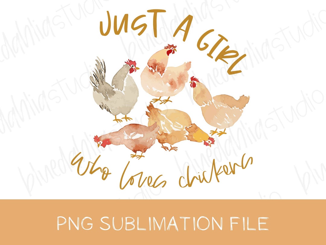 Boho Watercolor Chickens, Sublimation Design, Chicken PNG, Boho Chicken ...