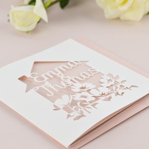 Personalised New Home Names Card, Couple Card, House Warming Card ...