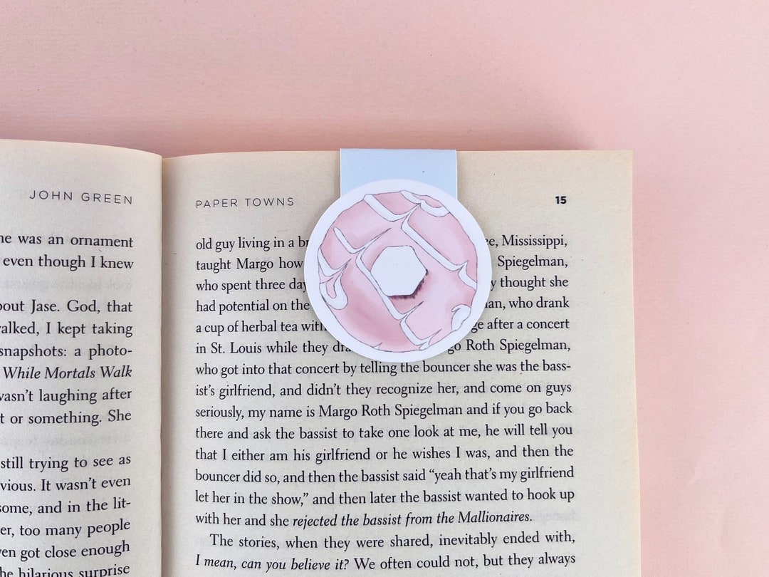 Iced Biscuit Magnetic Bookmark, Book Lover Gift, Book Worm, Cute ...