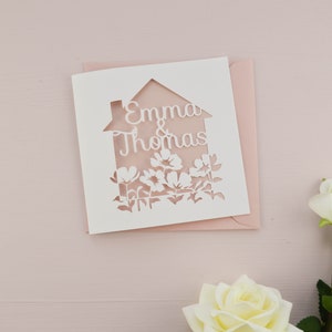 Personalised New Home Names Card, Couple Card, House Warming Card ...