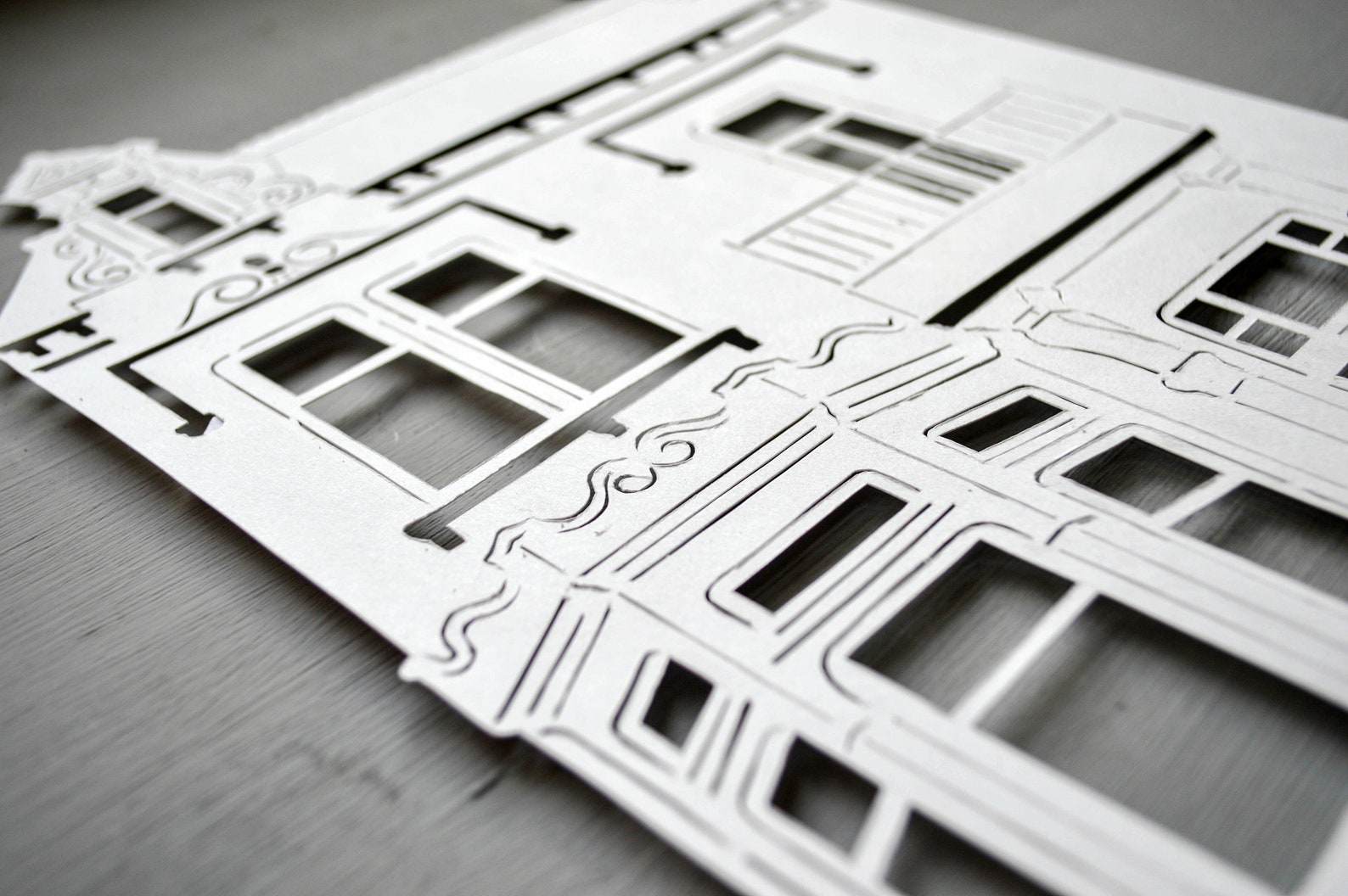 Personalised A4 House Portrait Framed Papercut, Handcut Home Cut Out ...
