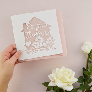 Personalised New Home Names Card, Couple Card, House Warming Card ...