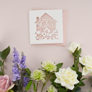 Personalised New Home Names Card, Couple Card, House Warming Card ...