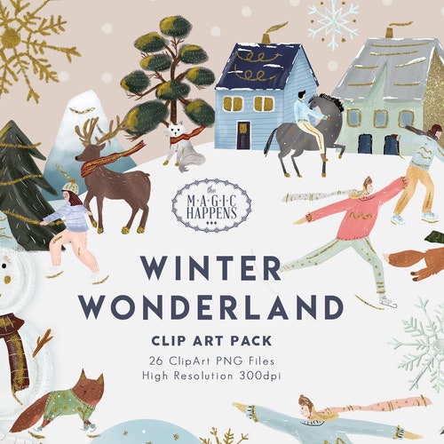 Watercolor Snowflakes Clipart: christmas CLIP Art - Etsy