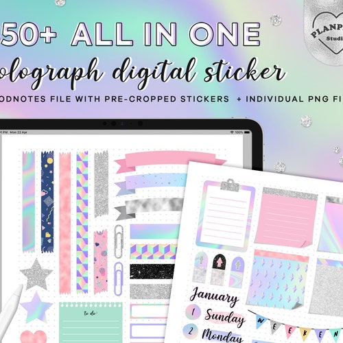 Digital Calendar Stickers for Goodnotes Calendar Stickers | Etsy Canada