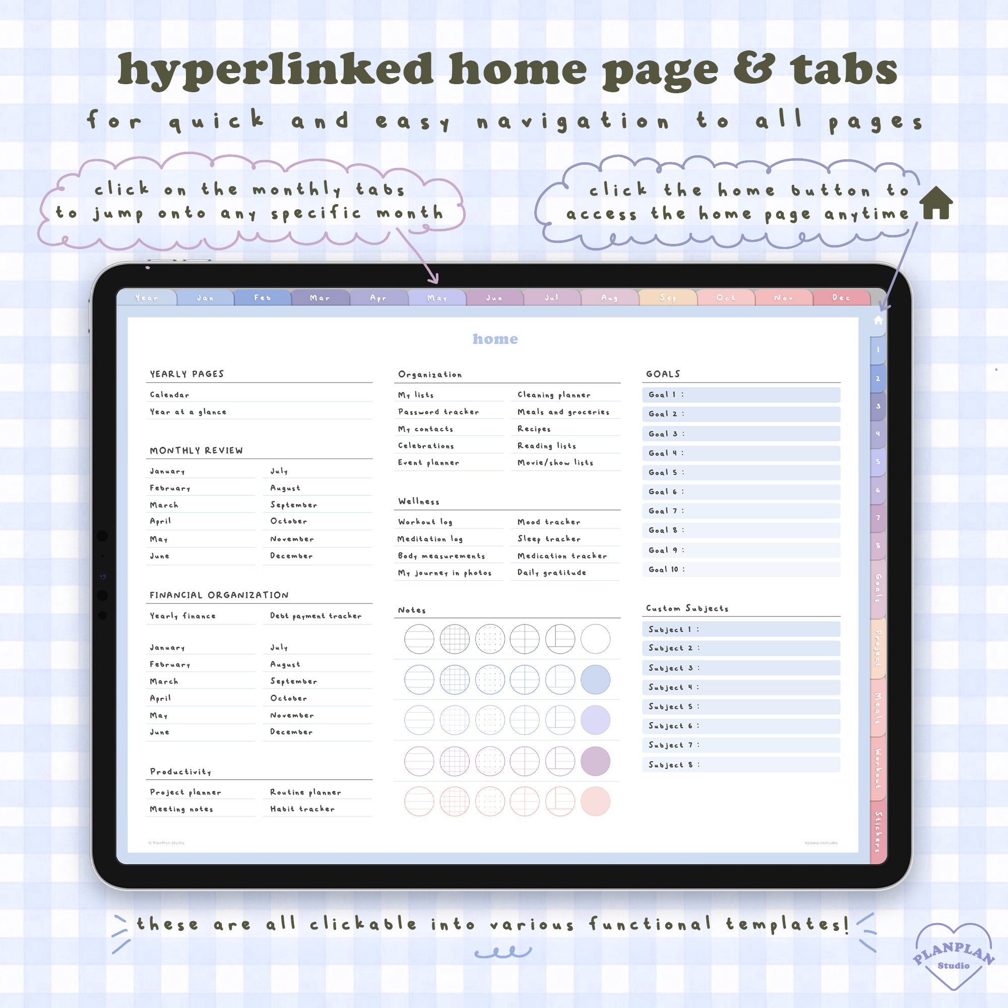 Paper Pastel Digital Planner Ultimate Digital Planner GoodNotes Digital ...