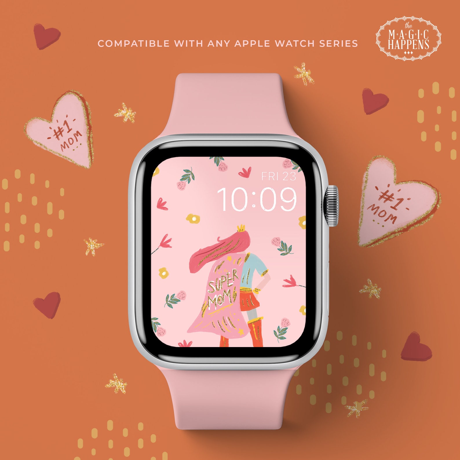 Mothers Day Apple Watch Face Apple Watch Wallpaper Moms Etsy