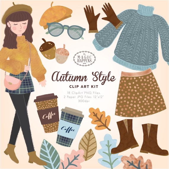 Fall Clothing Clip Art
