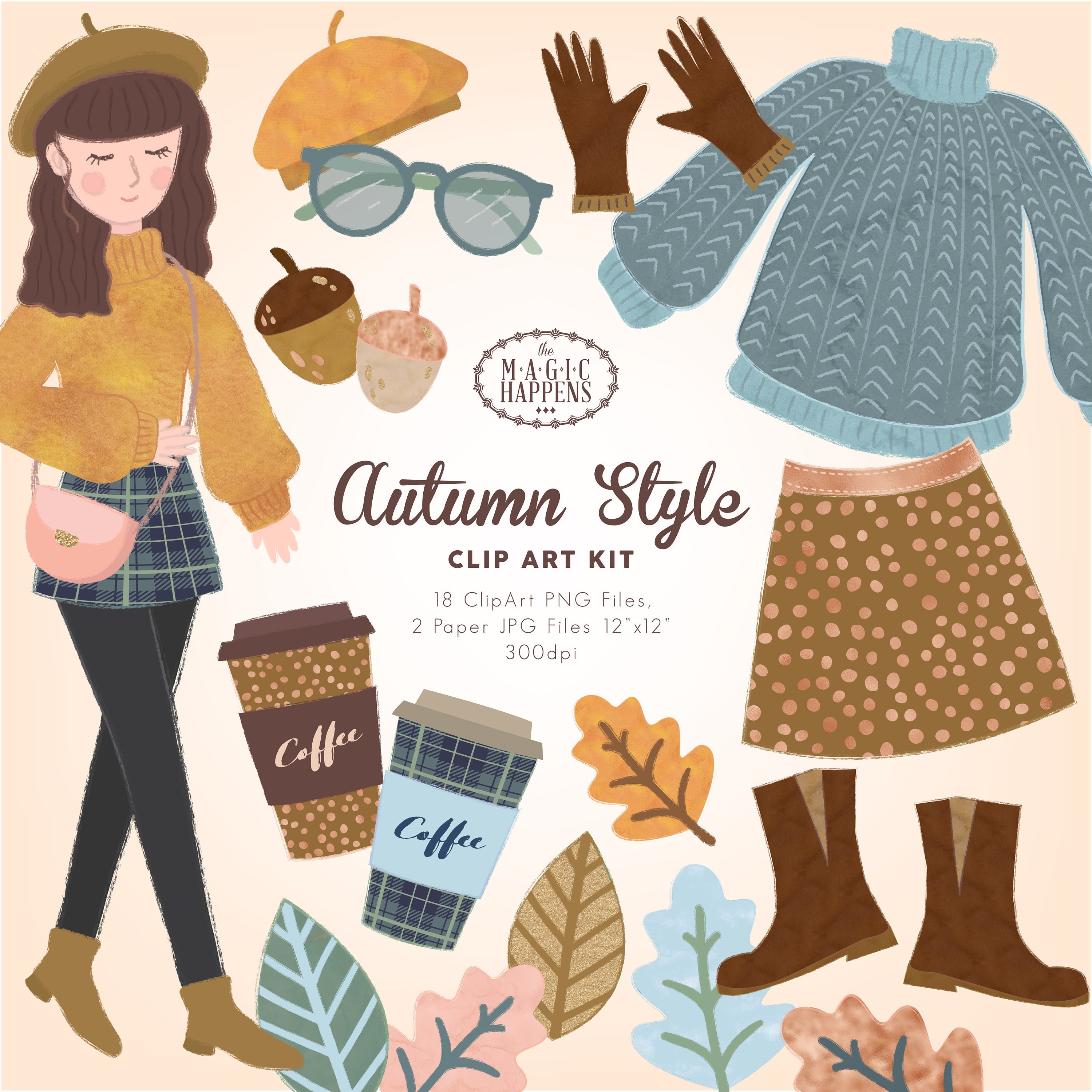 Autumn Clothes Clipart