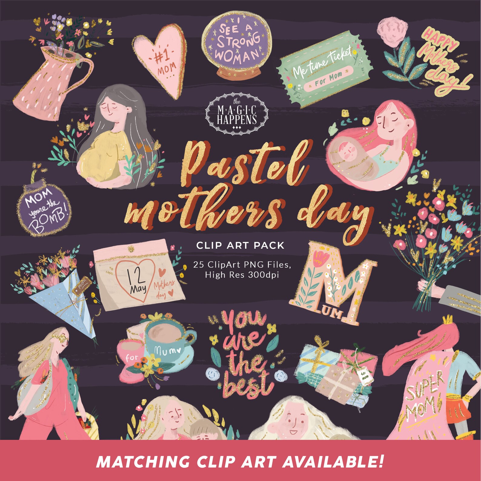 Pastel Mom Planner Stickers Mother Digital Stickers Mothers - Etsy