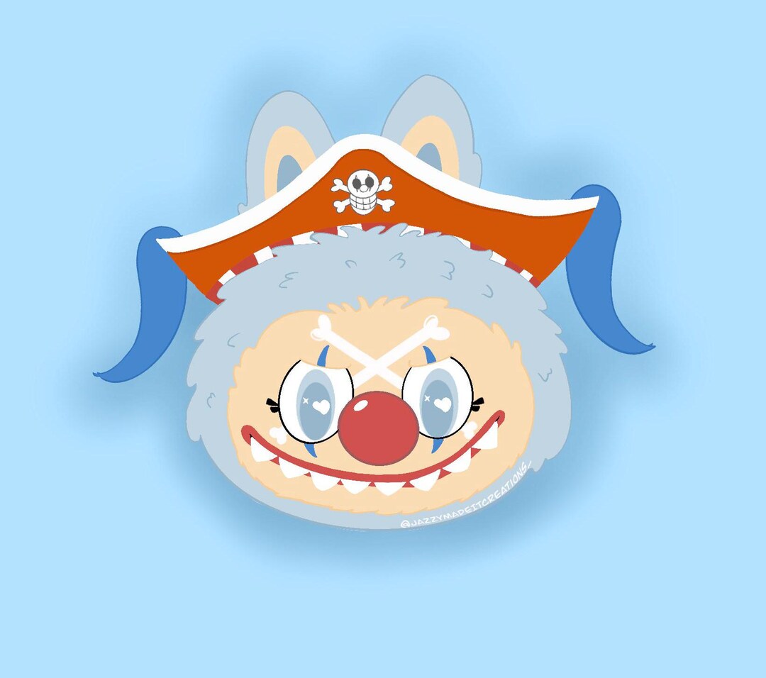 Buggy the Clown Labubu Sticker - Etsy