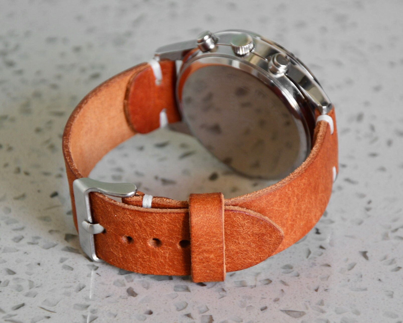 Leather Watch Strap Man Gifts Design Personalized English Tan - Etsy