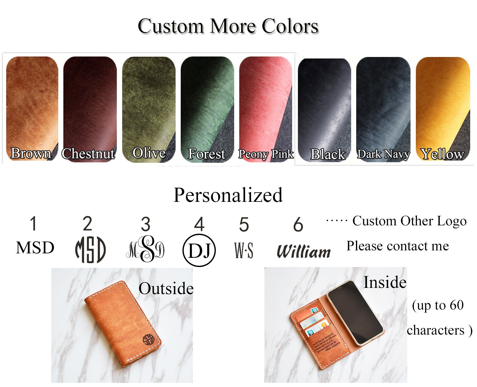 Personalized Iphone Xr Case Lemon Leather Iphone Xs Max | Etsy