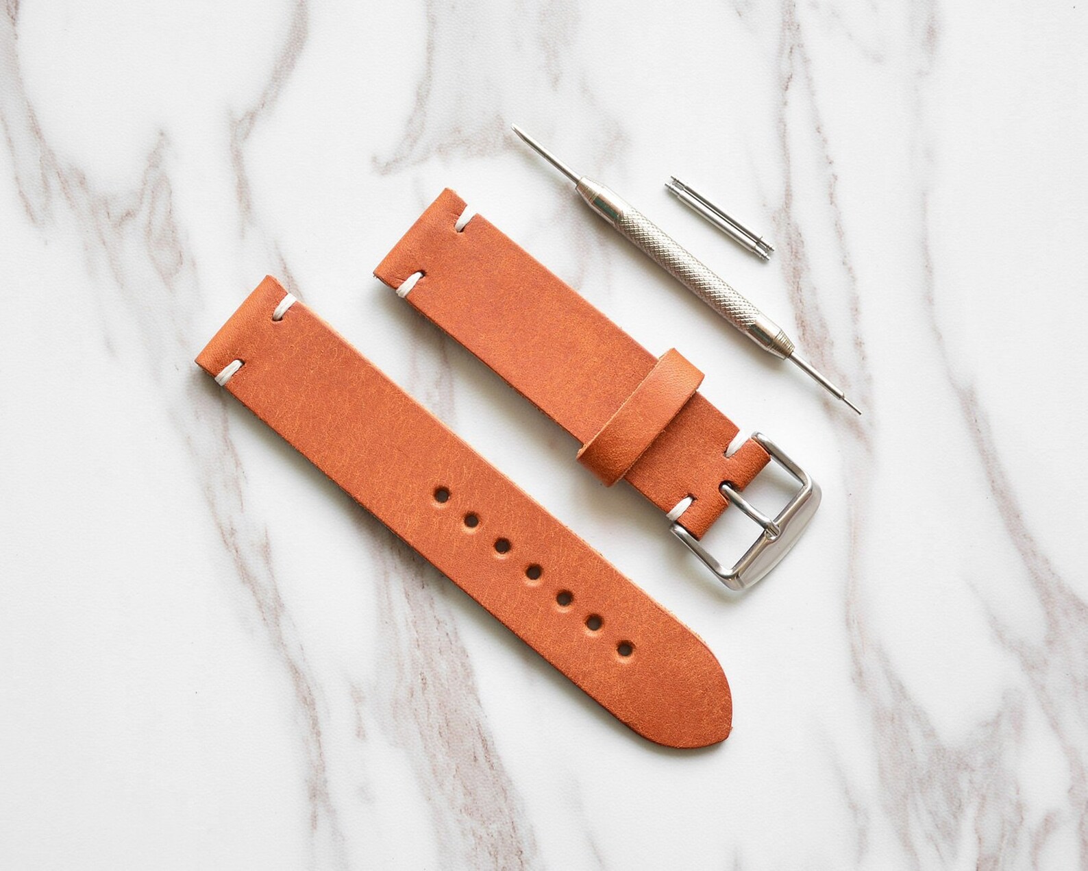 Leather Watch Strap Man Gifts Design Personalized English Tan - Etsy