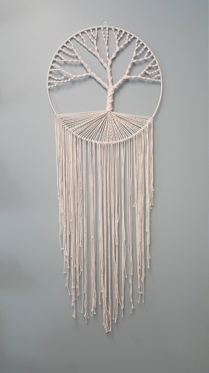 Makramee-Baum des Lebens-Wandbehang - Etsy.de