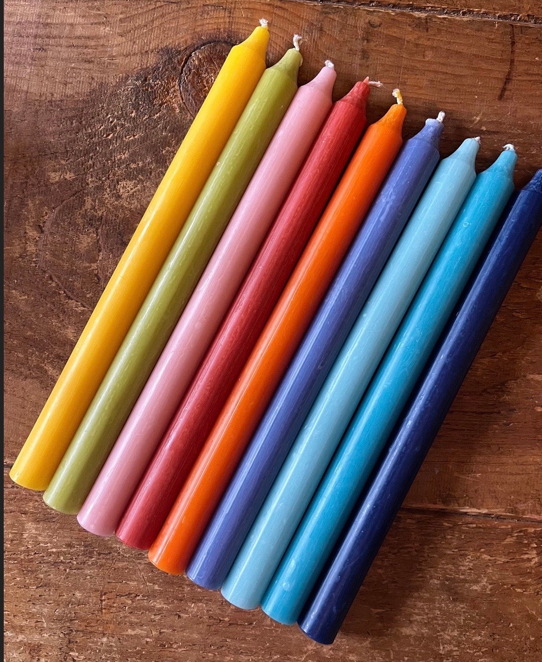 6 Danish Candles Extra Long Candles Christmas Table Candles Wedding ...