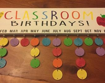 Classroom birthday board | Etsy