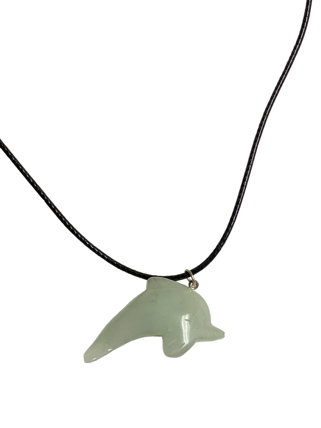 Jade Dolphin Pendant Necklace Natural Stone Ocean Jewelry - Etsy