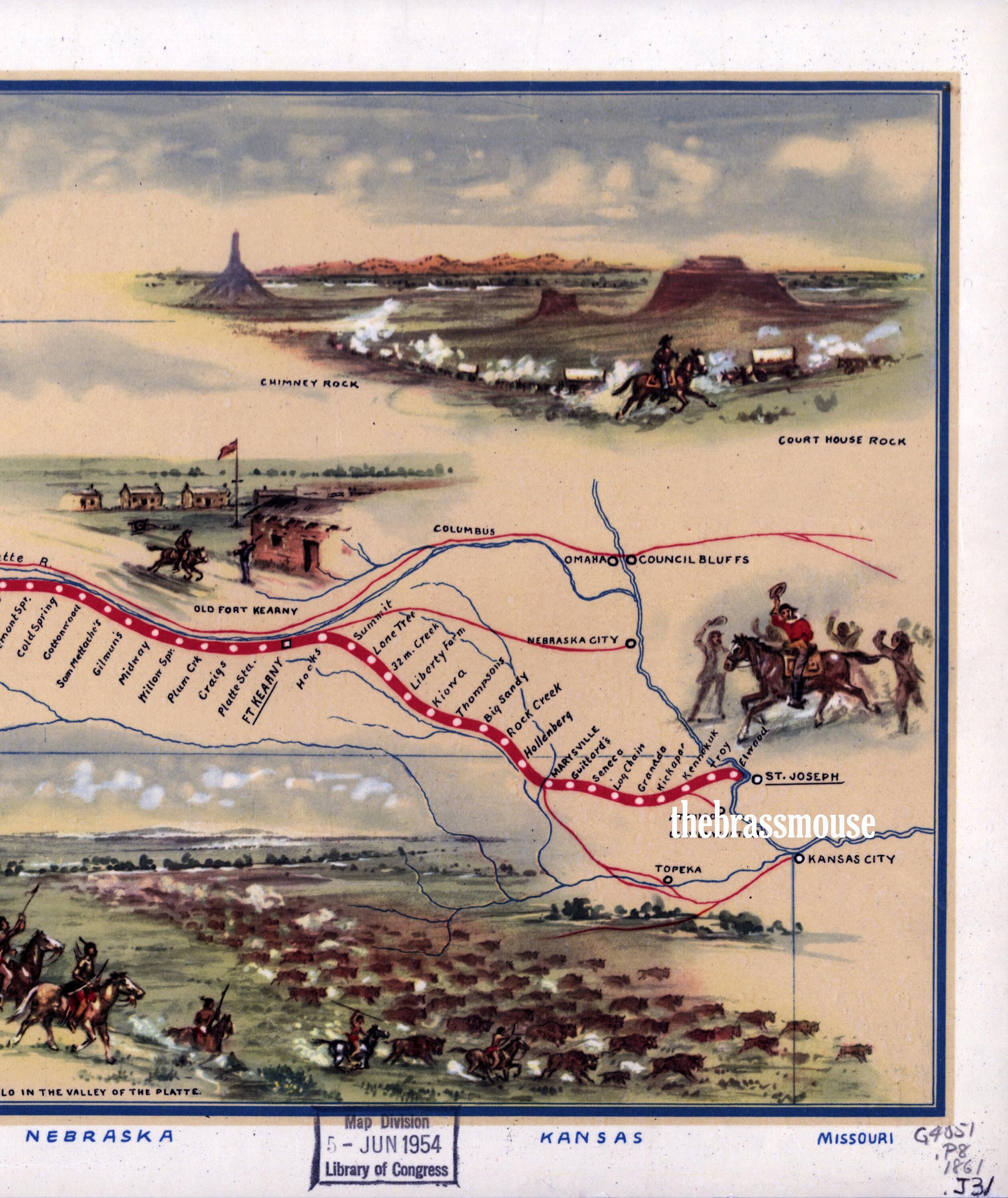 1860s Pony Express Map Extra Large Printable Poster Digital - Etsy