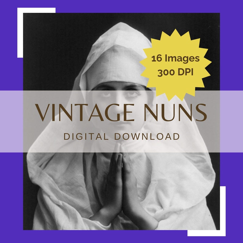 Set of 16 Vintage Photos of Nuns, Catholic Nun Photos, Japanese Nuns ...