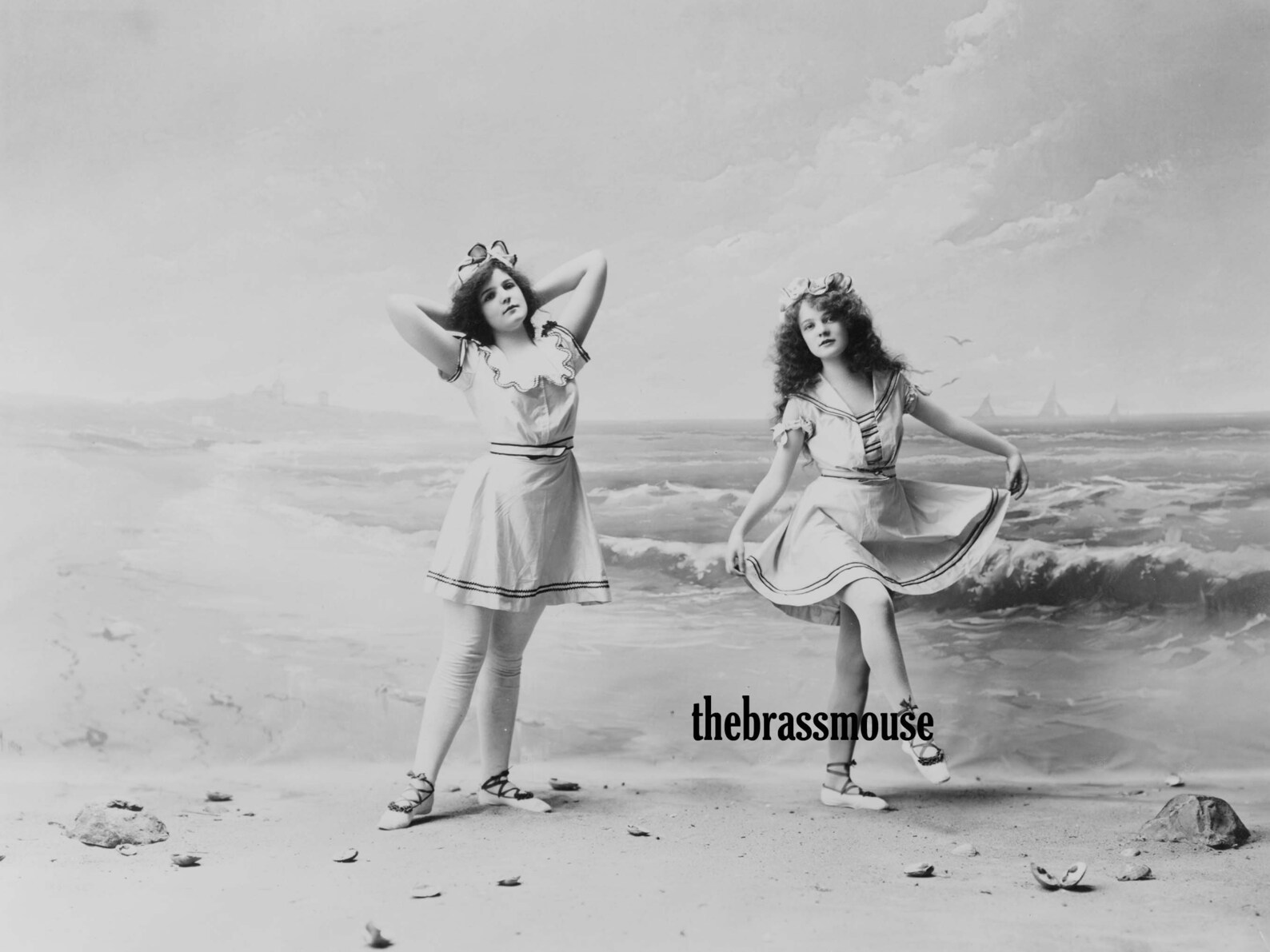 Beautiful Women in Bathing Suits Swimsuits 1890s Vintage Photo Instant ...