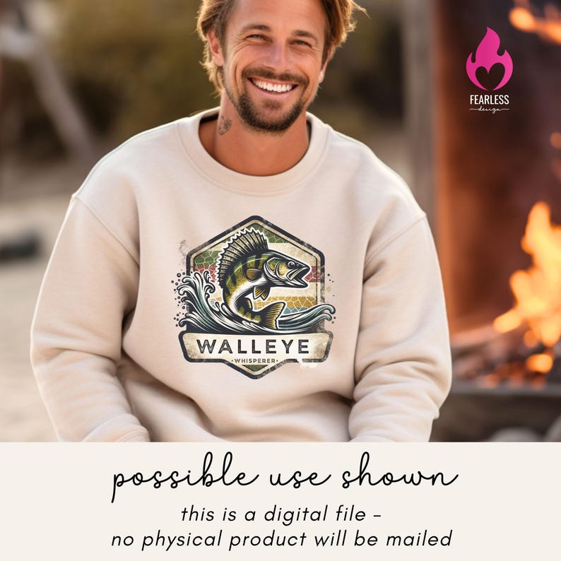 Walleye Whisperer PNG, Fishing Dad Png, Father's Day Png, Fly Fisher ...