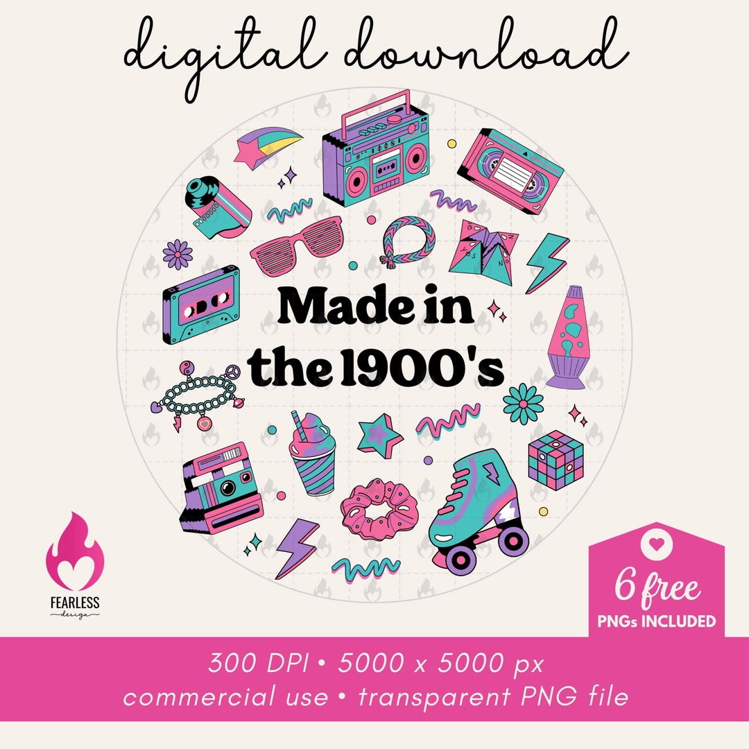 Made in the 1900s Png | '90s Nostalgia Png | Funny 90s Aesthetics ...