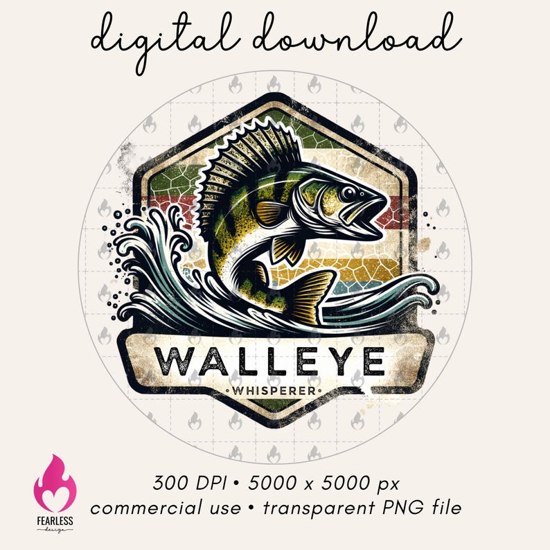 Walleye Whisperer PNG, Fishing Dad Png, Father's Day Png, Fly Fisher ...