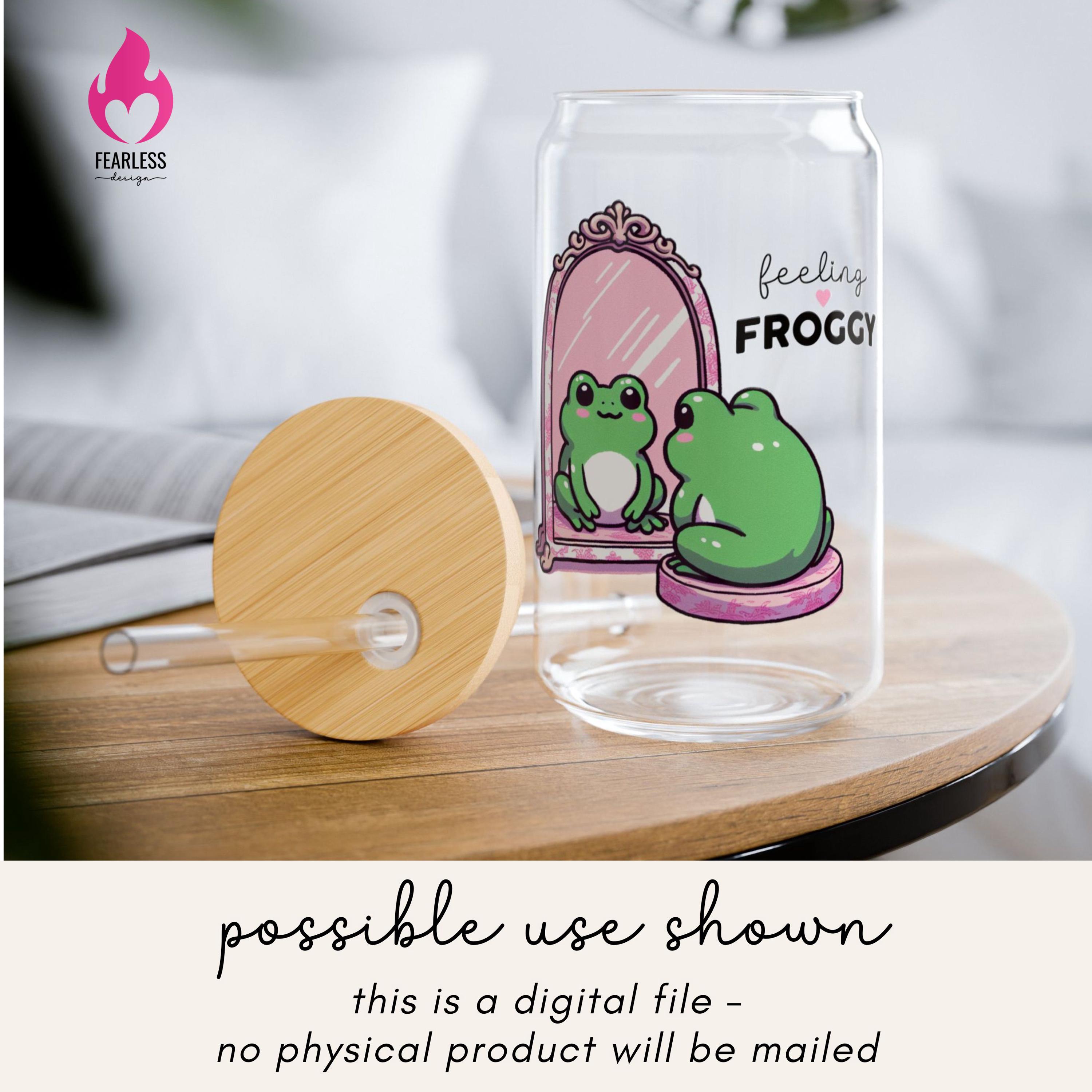 Cute Frog PNG, Mental Health Png, Funny Frog Viral Png for Stickers ...
