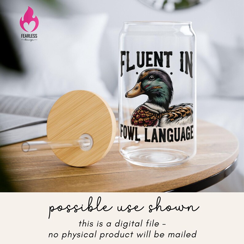 Fluent in Fowl Language PNG Duck Sweatshirt PNG Funny Duck Hoodie Gift ...