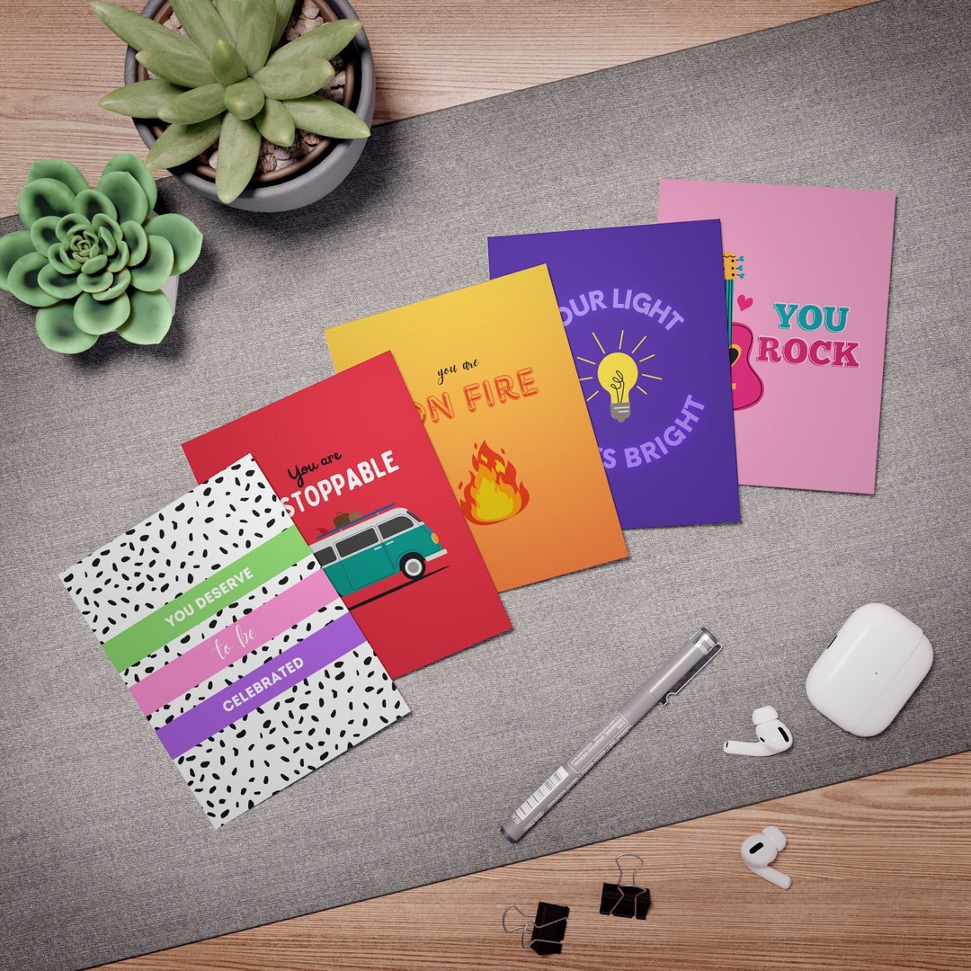 Team Celebration Cards Multi-design Greeting Cards 5-pack ...