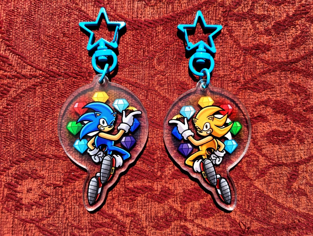 Reversible Sonic Acrylic Charms - Etsy