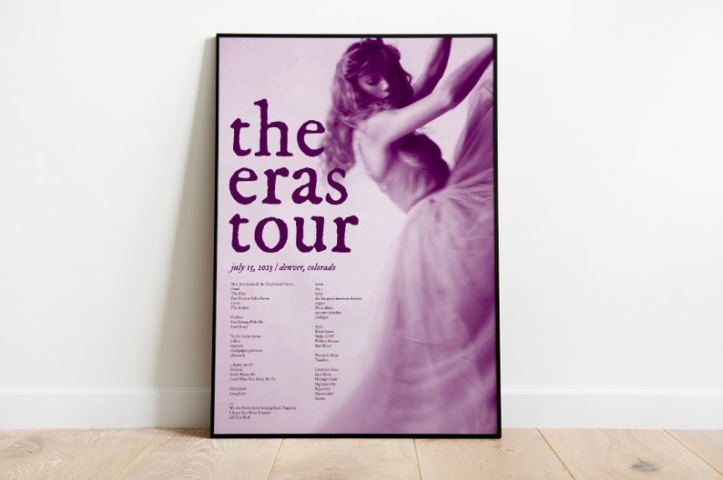 Taylor Swift Eras Tour Poster CUSTOMIZABLE - Etsy