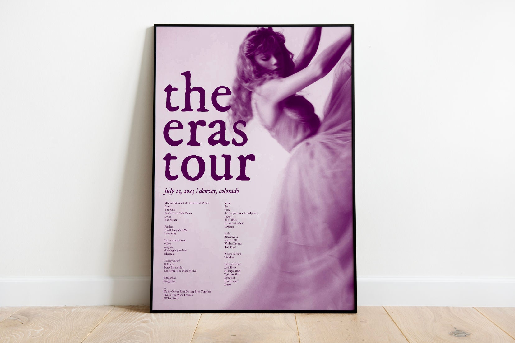 Taylor Swift Eras Tour Poster CUSTOMIZABLE - Etsy