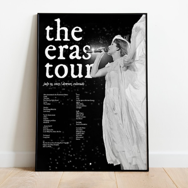 Eras Tour Chicago Poster - Etsy